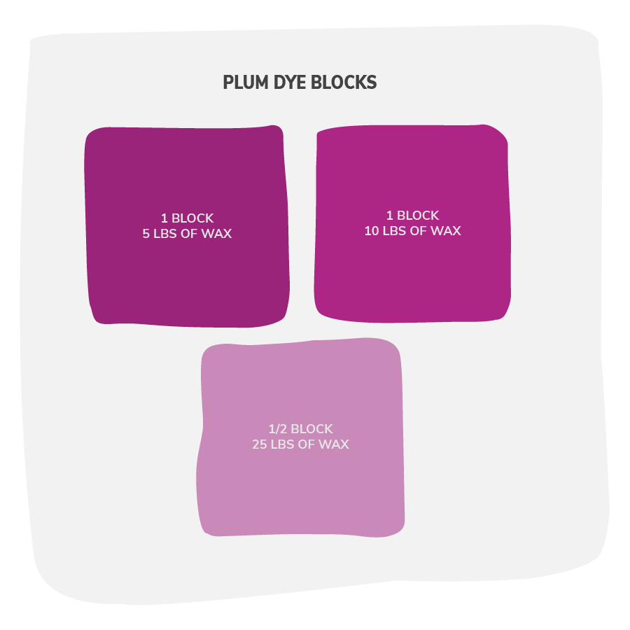 Plum Dye Blocks – Scented Flame Candle Supply