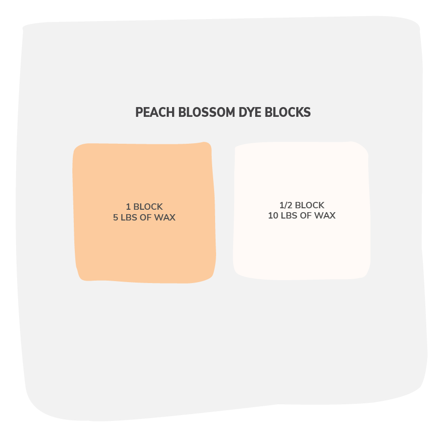 Peach Blossom Dye Blocks – Scented Flame Candle Supply