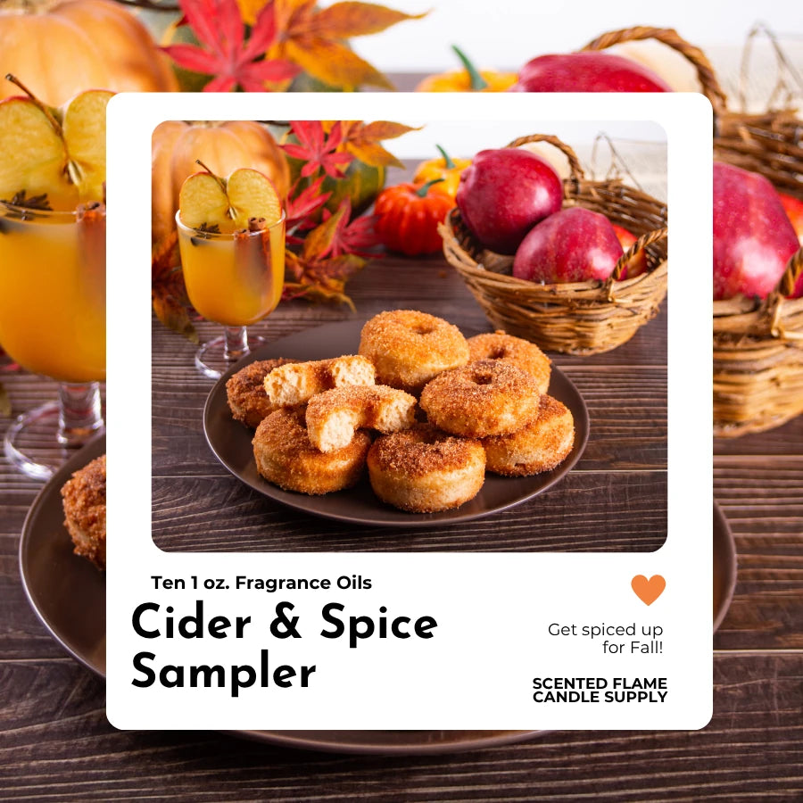 Cider & Spice Fragrance Oil Sampler – Scented Flame Candle Supply